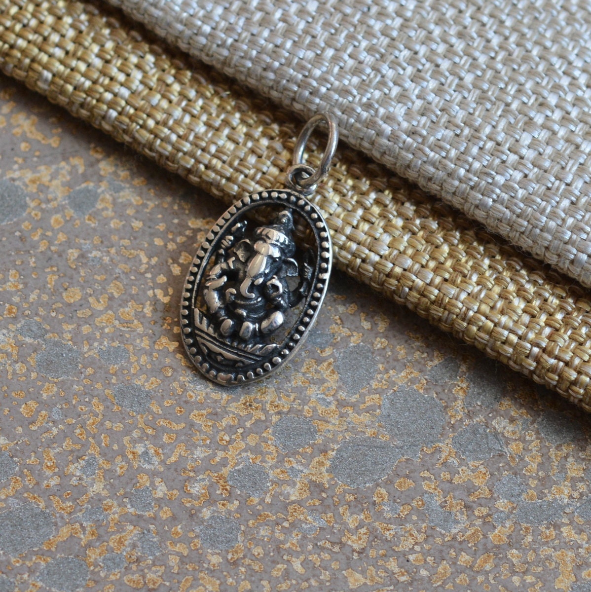 Silver Ganesh Pendant Sterling Silver Ganesha Pendant | Etsy