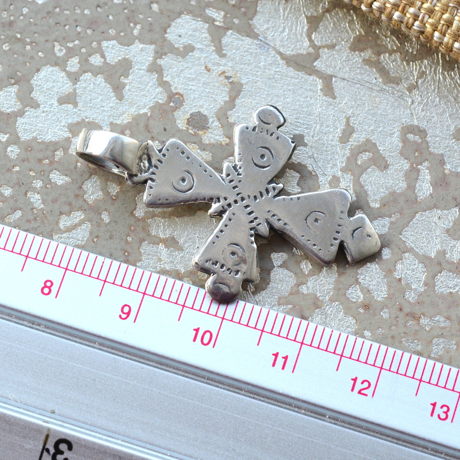 Ethiopian Cross Necklace Sterling Silver Ethiopian Cross - Etsy