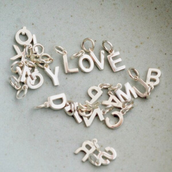 Alphabet Charms - Etsy