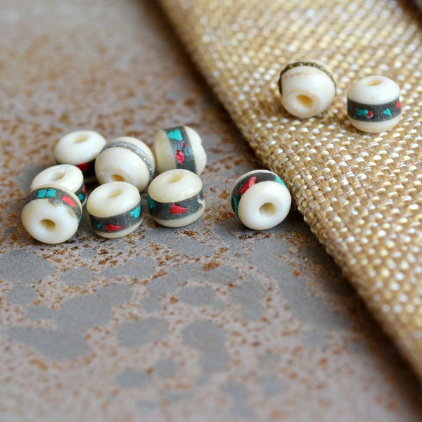 White Bone Beads - Etsy