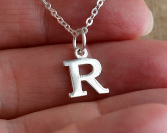 Letter R Necklace - Etsy