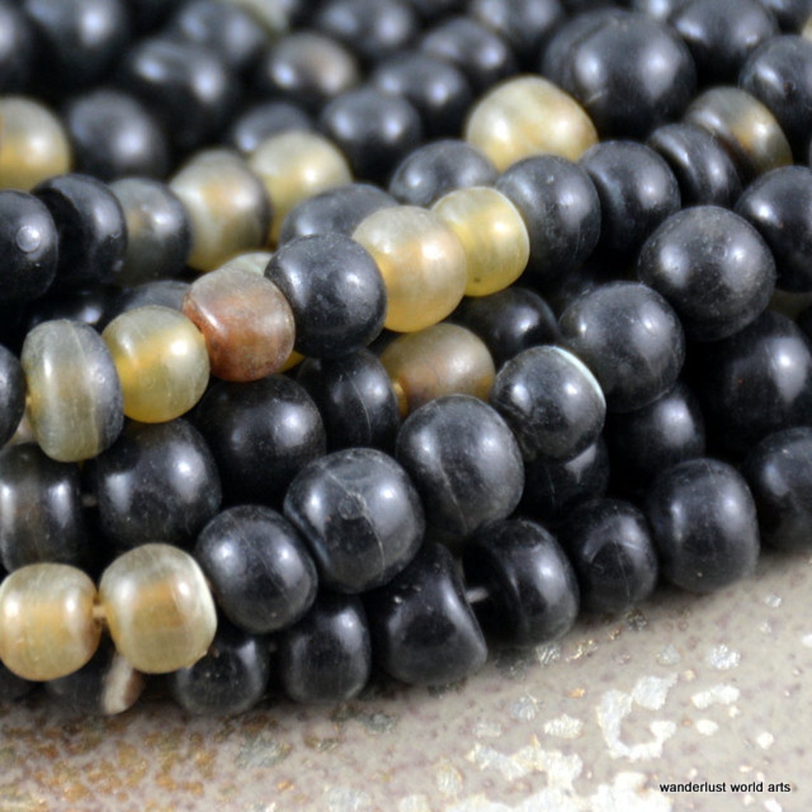 Round Natural Water Buffalo Horn Beads Buffalo Horn Beads | Etsy