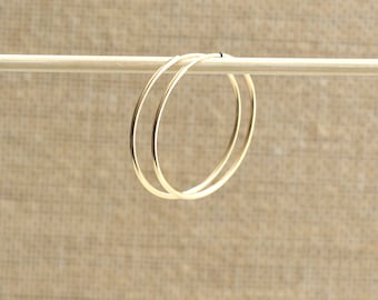 30mm Gold Hoop Earrings - Etsy