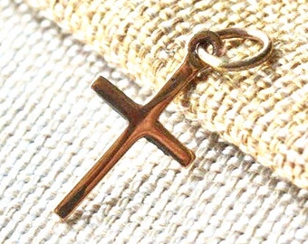 2 Pieces Pewter Base Metal Mini Cross Charm With Ball in - Etsy