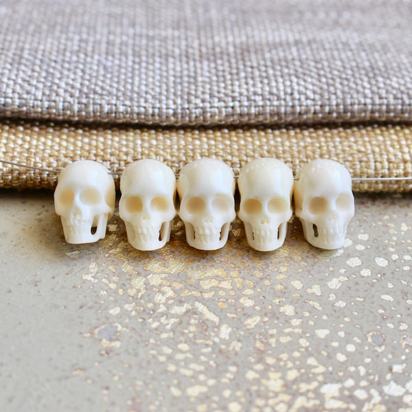 Bone Skull Bead - Etsy