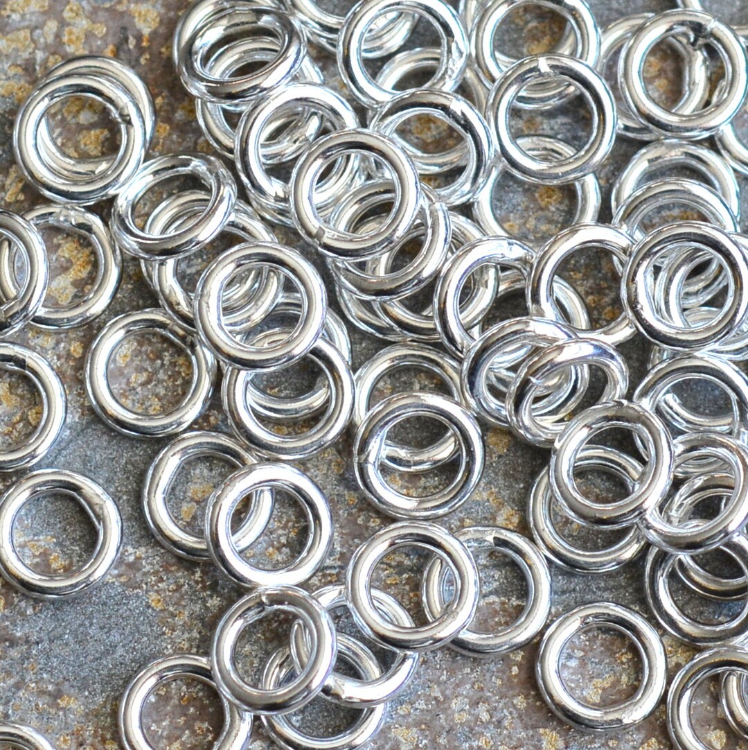 5mm Sterling Silver Closed Jump Rings Sterling Silver Jump - Etsy