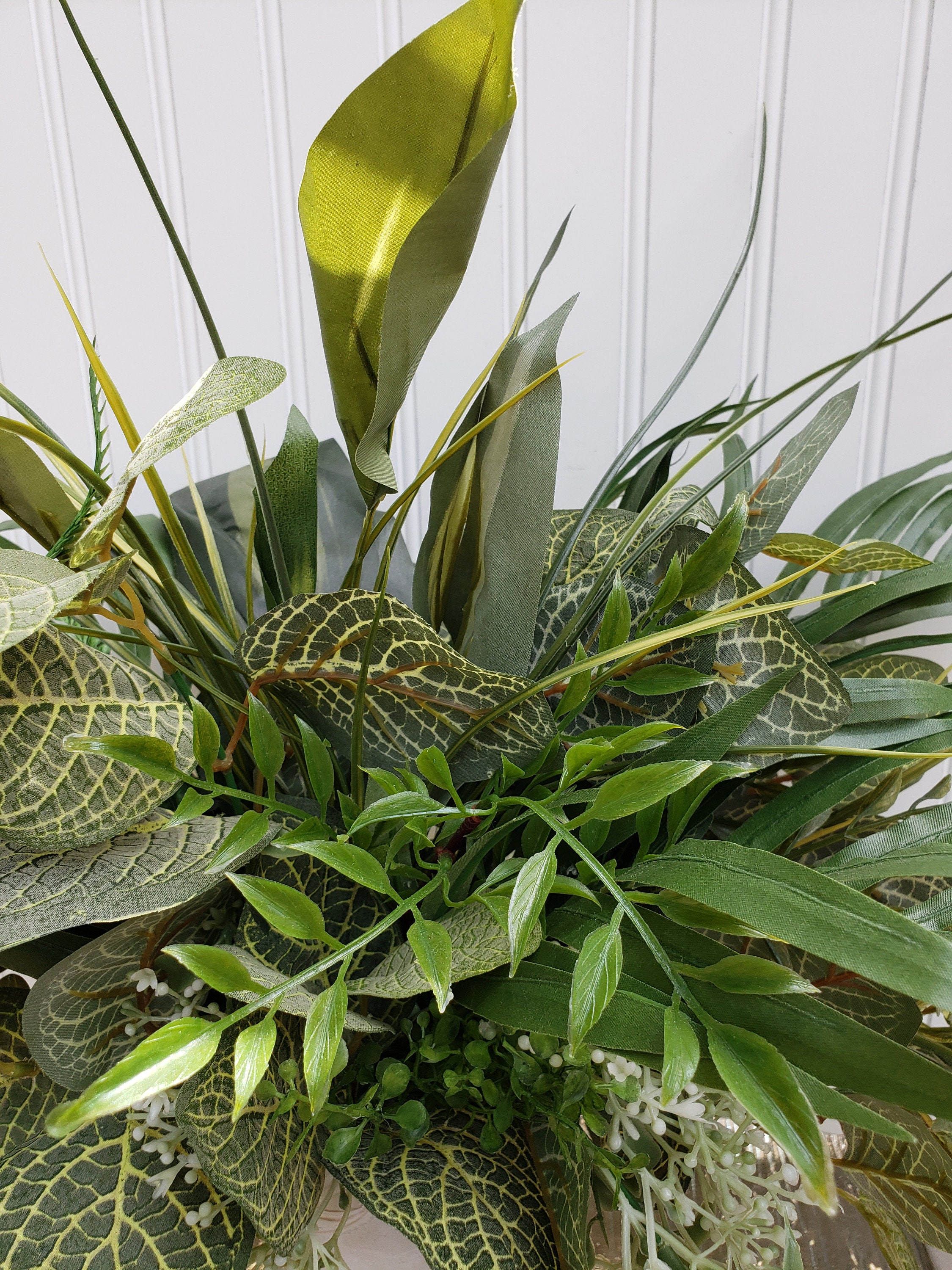 Greenery Arrangement, Goddess Bust Head Greenery Arrangement, Grecian Planter, Grecian Bust Pot ...