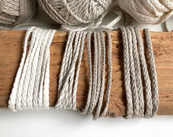 10 Yards of Pure Linen Twine Ecru Gray Linen Cord Rough - Etsy