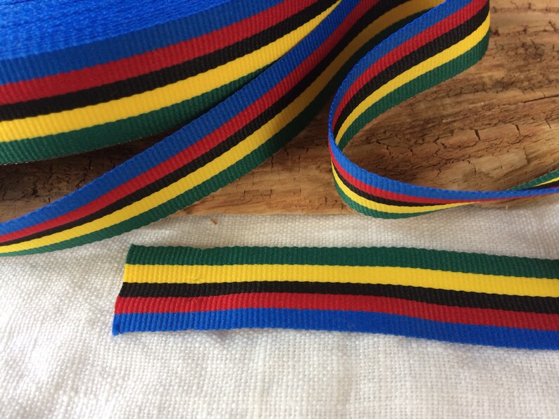 Striped Ribbon 3 Meters Flag Ribbon Grosgrain Weaved - Etsy