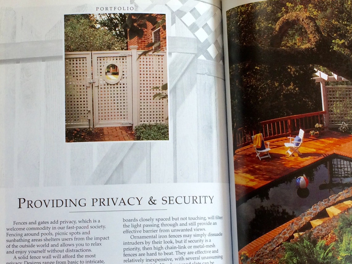 Fence & Gate Ideas Book Vintage American Fence and Gate - Etsy