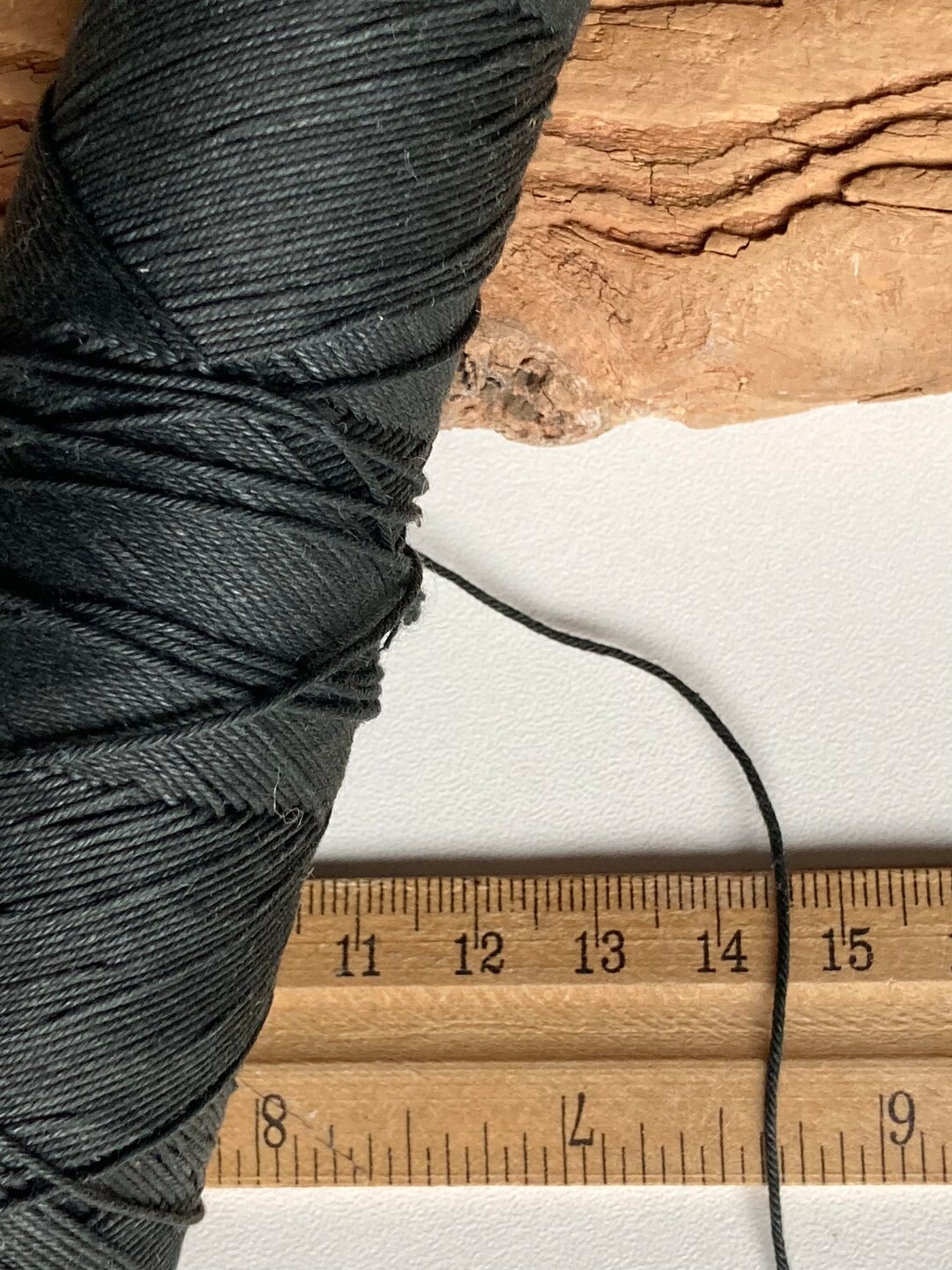 Thick Black Vintage Thread for Crafts, Leather Sewing, Upholstery, 1mm ...