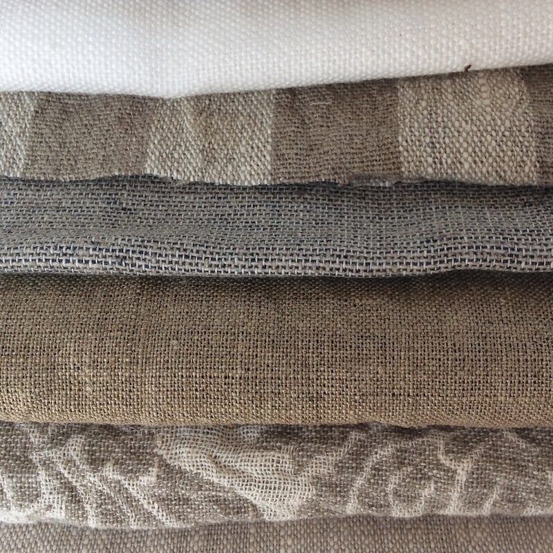 Flax Fabric - Etsy
