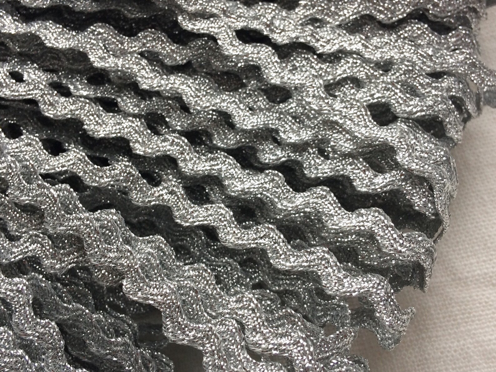 Silver Ric Rac Ribbon 5.5 Yards Shiny Metallic Zig Zag Trim - Etsy