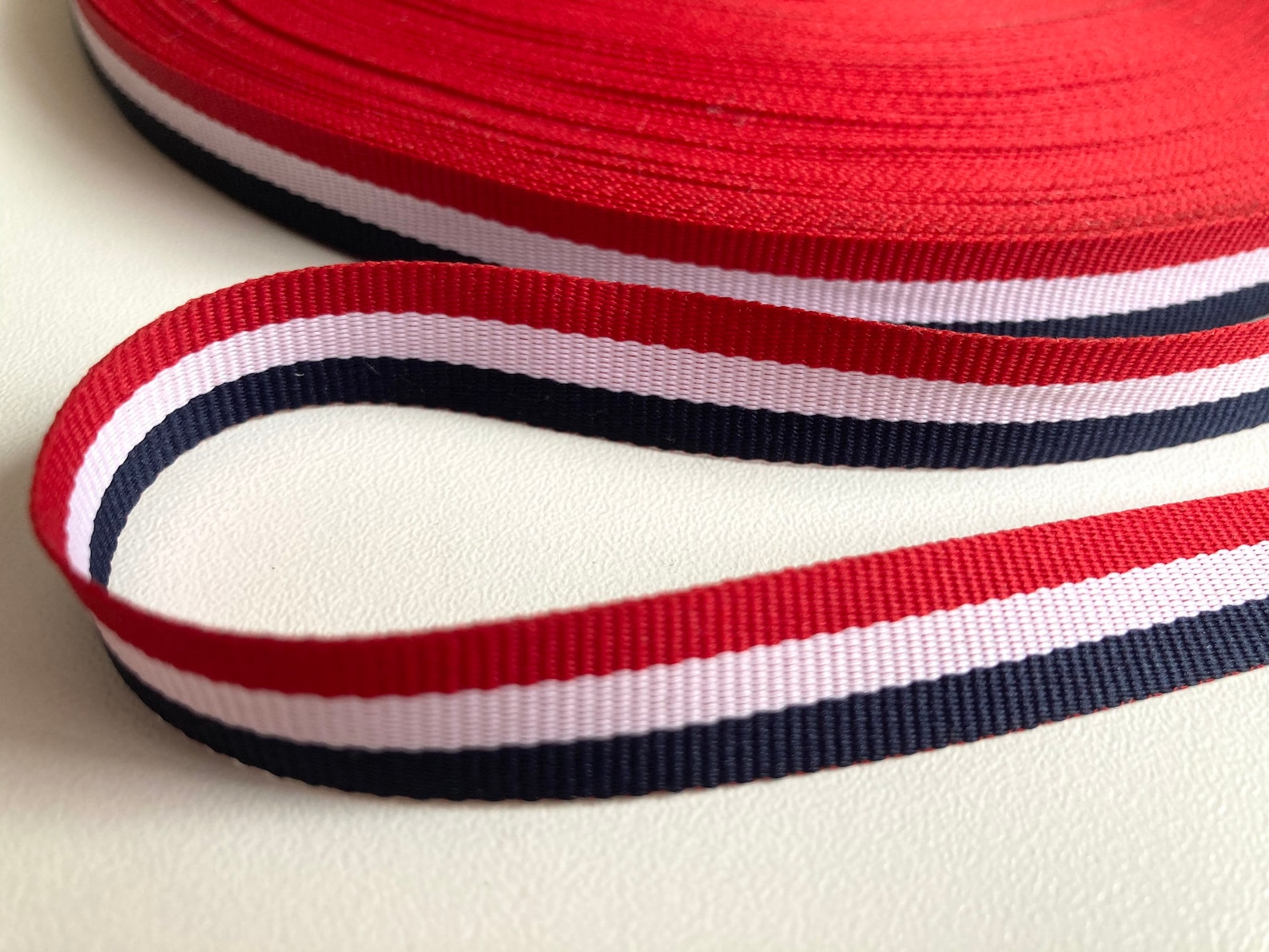 Grosgrain Webbing Ribbon 3 Meters Half Inch Red White Blue - Etsy UK