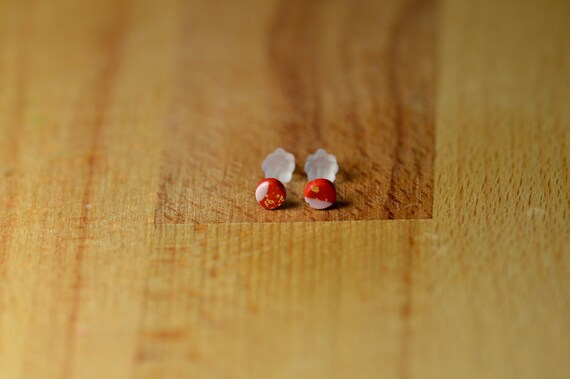 Minimalist Plastic Post Earrings for Metal Allergy Polymer Clay Studs Etsy