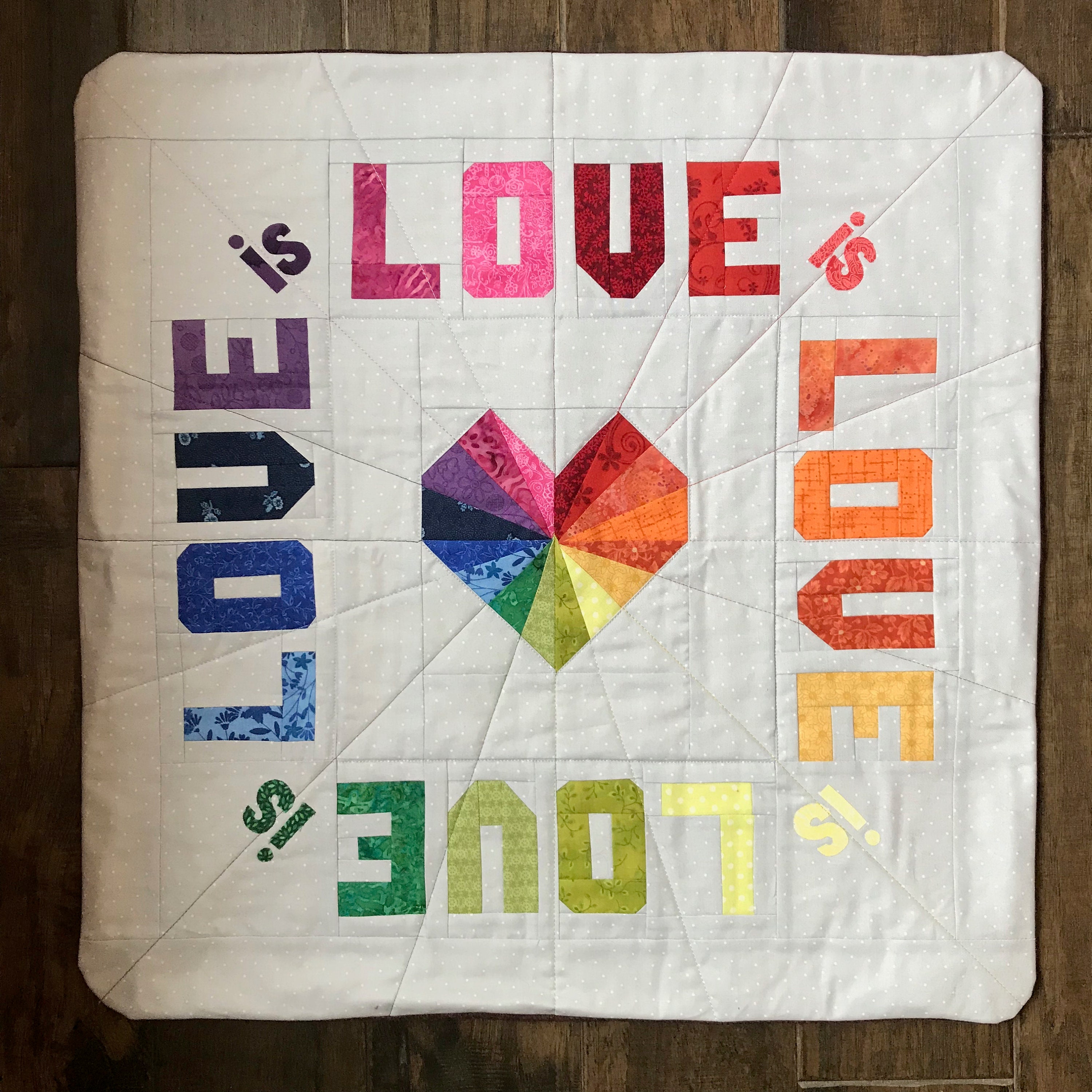 Love is Love is Love Pillow Pride Pillow 22 PDF Pattern - Etsy