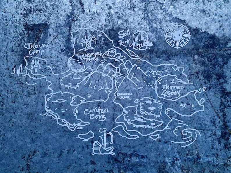 Peter Pan Map SVG/PNG - Digital Download - Etsy