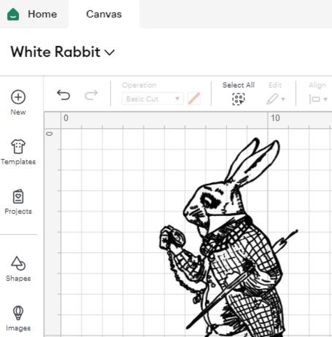 White Rabbit SVG/PNG | Digital Download for Cricut, Laser Cutting ...