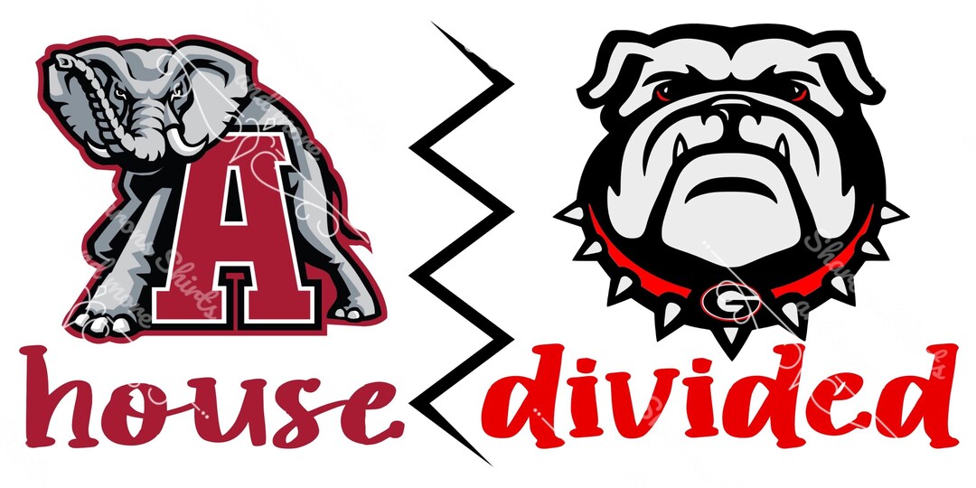 GA Dogs House Divided Alabama Georgia Football College Png Instant ...