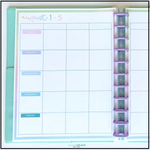 Teacher Planner 24-25 Printable - Pastel - Etsy