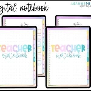 10 Digital Notebook Covers Pastel Colors A4, US, and Goodnotes Sizes - Etsy