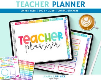 Goodnotes Digital Teacher Notebook RAINBOW iPad Notebook - Etsy