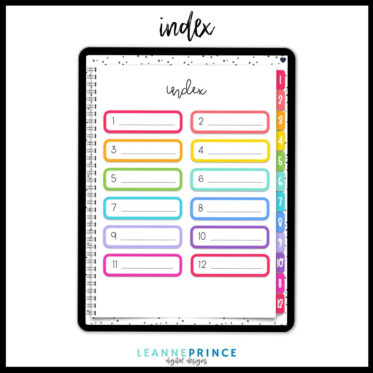 Goodnotes Digital Teacher Notebook RAINBOW iPad Notebook - Etsy