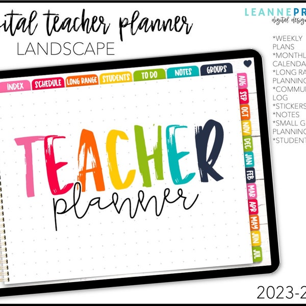 Teacher Planner - Etsy