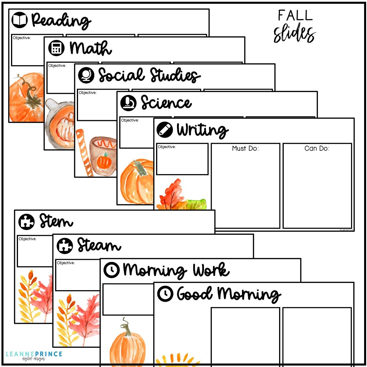 FALL Google Slides and Powerpoint Templates, Digital Classroom ...