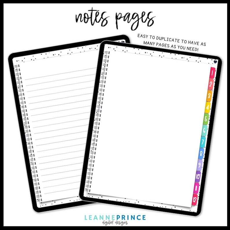Goodnotes Digital Teacher Notebook RAINBOW iPad Notebook - Etsy