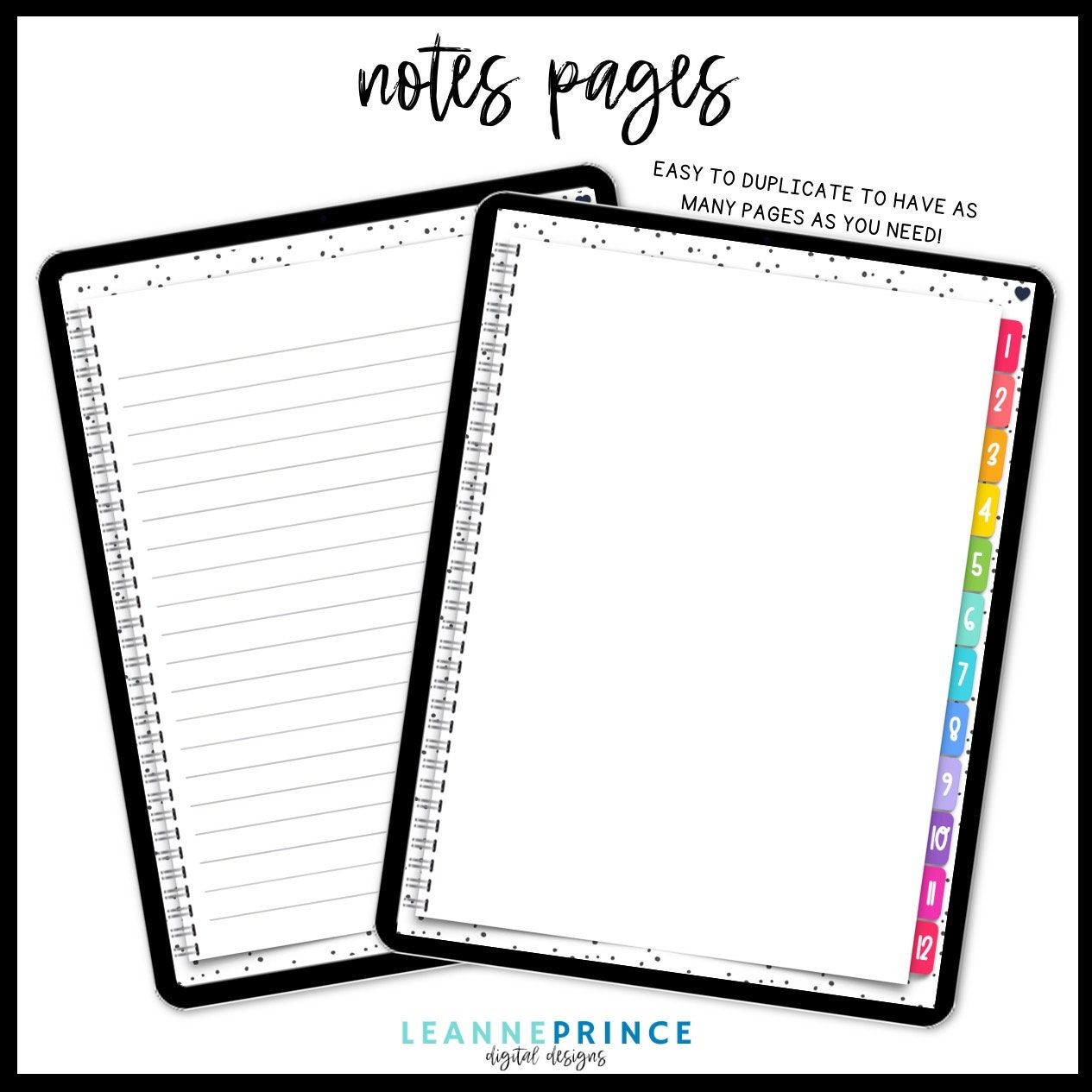 Goodnotes Digital Teacher Notebook RAINBOW iPad Notebook - Etsy