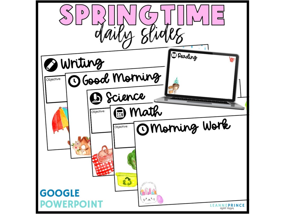 Spring Google Slides and Powerpoint Templates, Digital Classroom ...