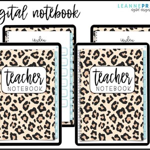 Goodnotes Digital Teacher Notebook LEOPARD iPad Notebook - Etsy