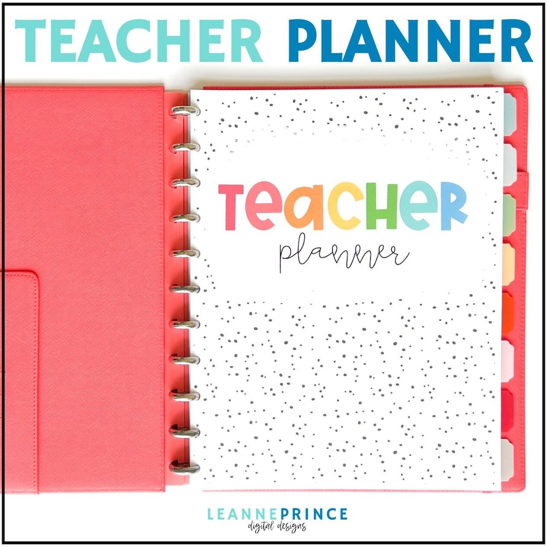 Teacher Planner 2025-2026 Printable Planner - Etsy