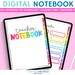 Goodnotes Digital Teacher Notebook RAINBOW iPad Notebook - Etsy