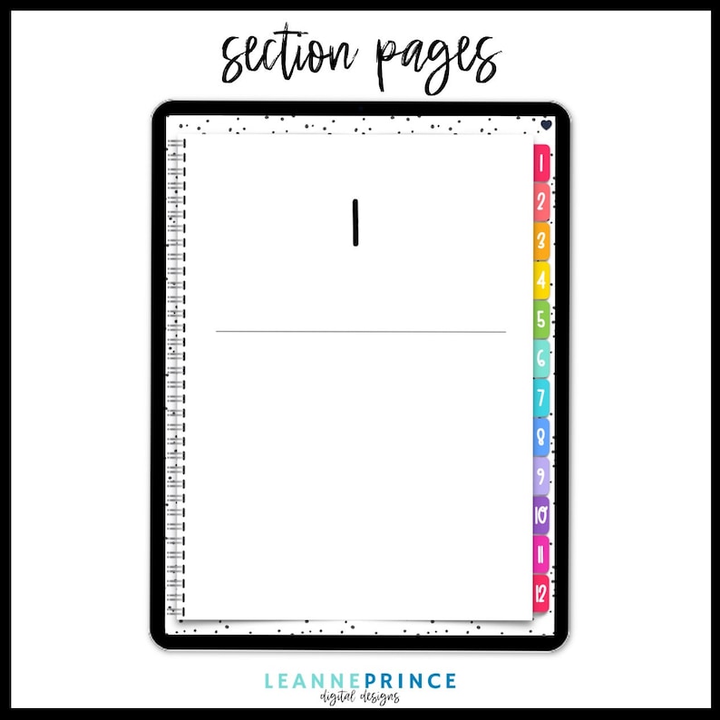Goodnotes Digital Teacher Notebook RAINBOW iPad Notebook - Etsy