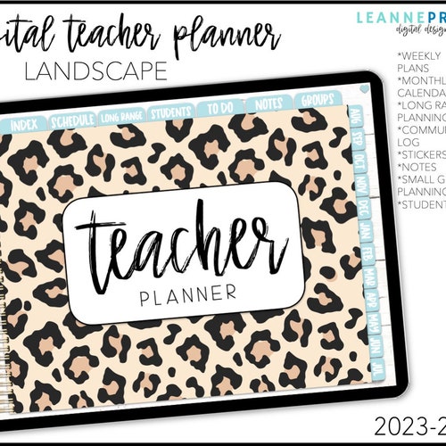 Digital Teacher Planner - Etsy