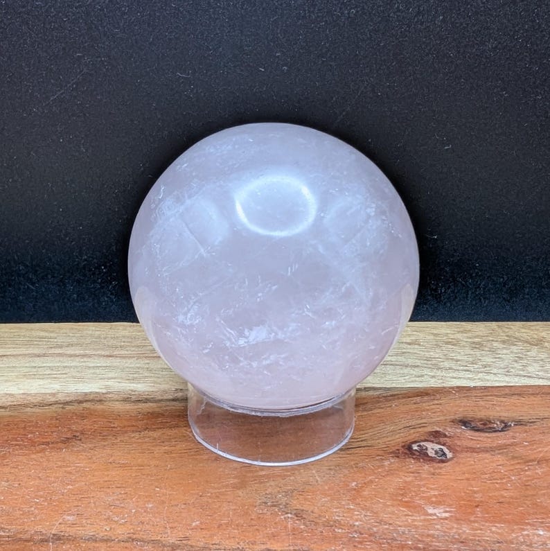 Rose Quartz Sphere, 50mm, Stand Included - Etsy