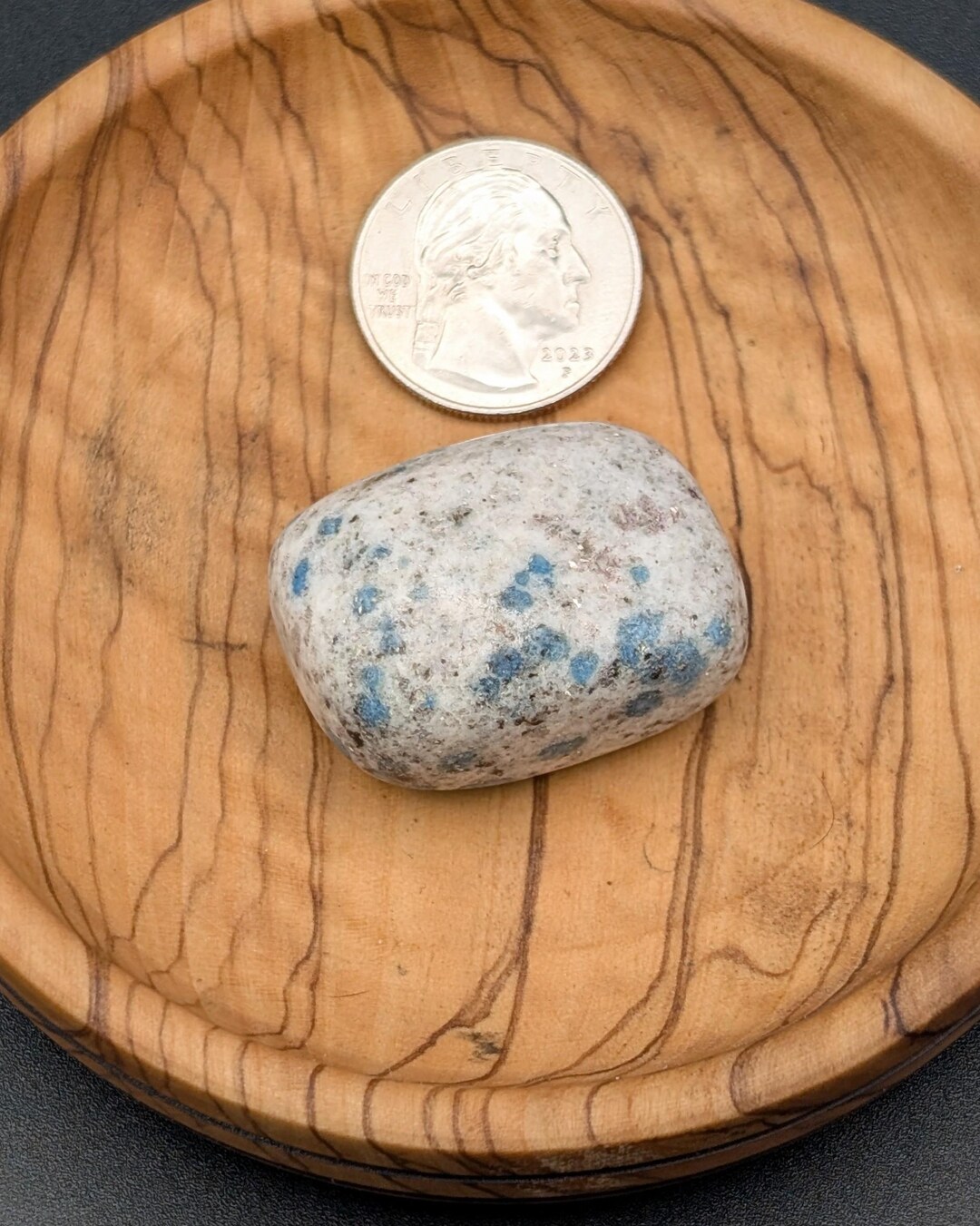 K2 Stone Tumbled Stone, 32g Polished Genuine Azurite in Granite From K2 ...