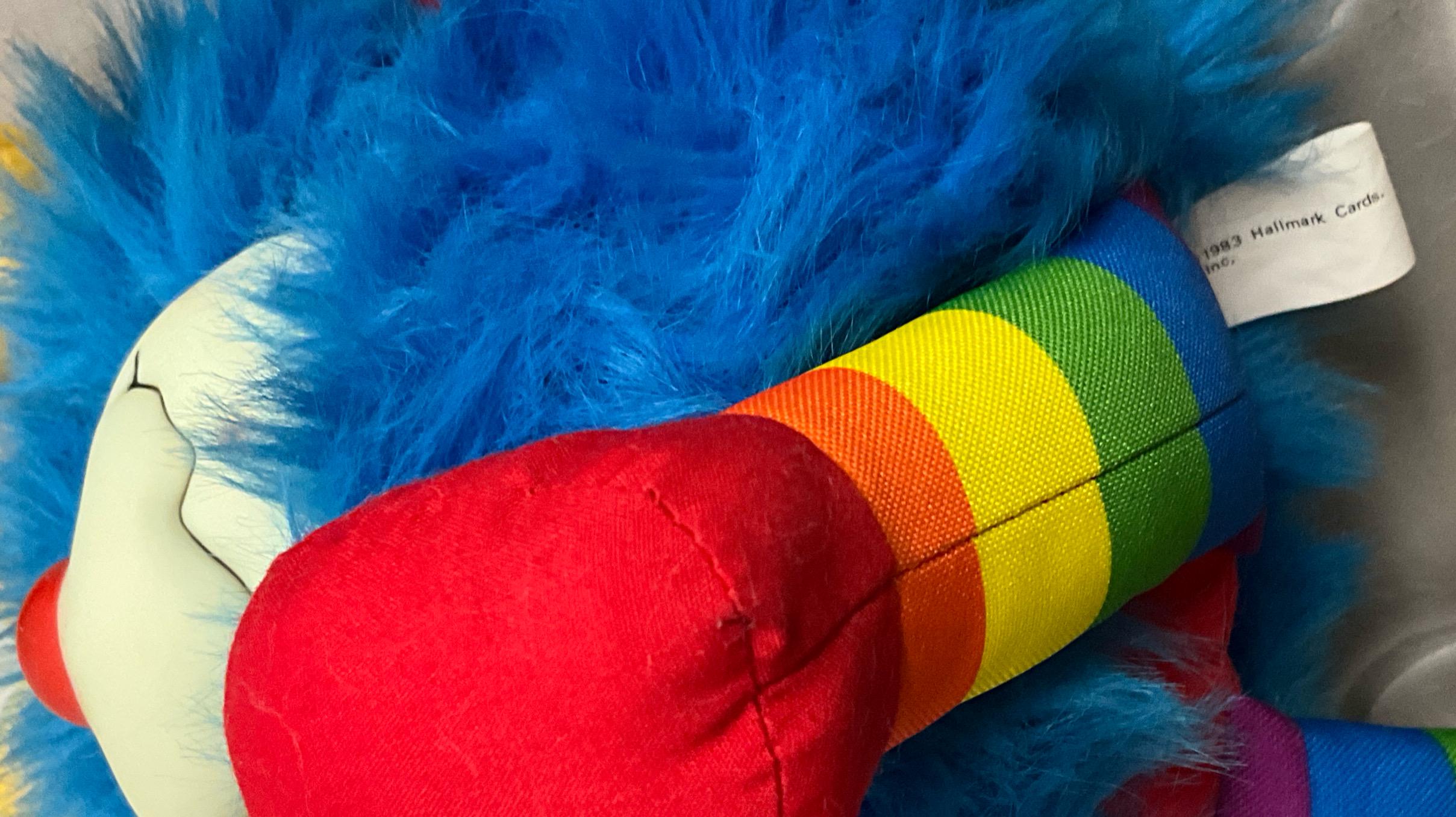 1983 Vintage Rainbow Brite Champ Sprite Plushie Buddy Blue Hard to Find ...