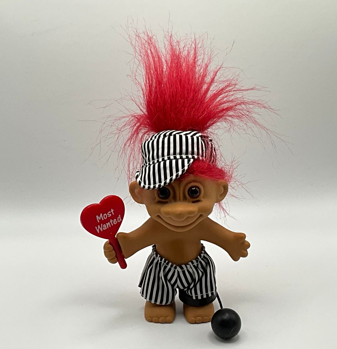 Vintage Authentic Russ Troll Valentines Most Wanted. Troll 5”’ Original ...