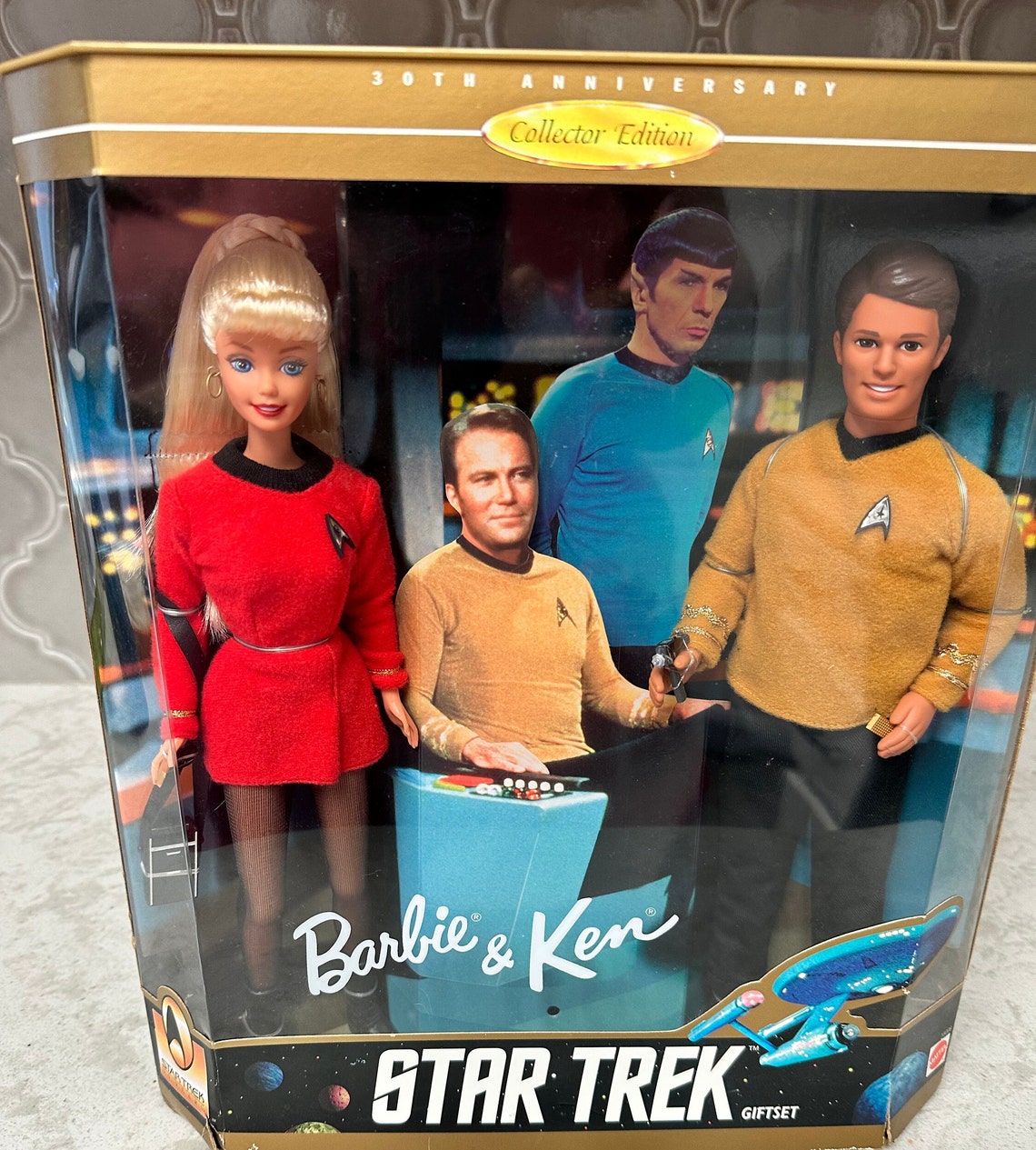 Barbie and Ken Star Trek 30th Anniversary Dolls Gift Set 1996 Mattel ...