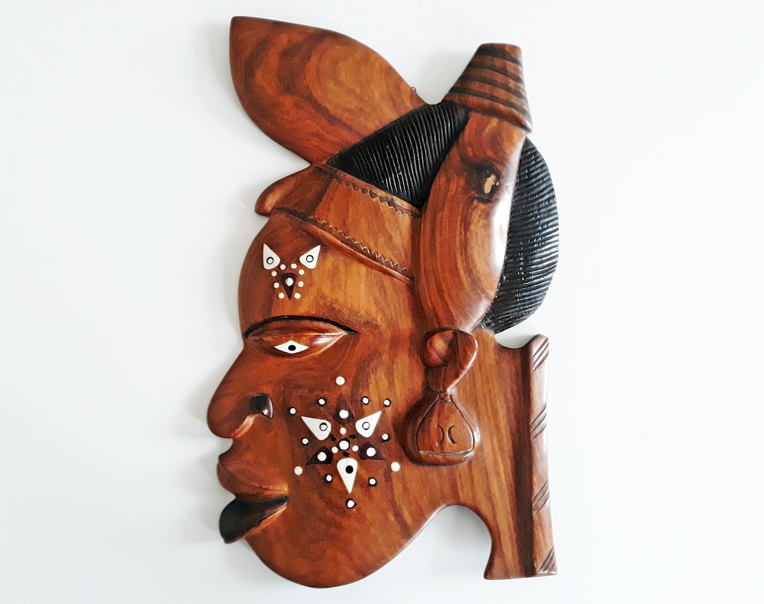 African Mask .handcrafted African Mask. Africa Wood Collection - Etsy