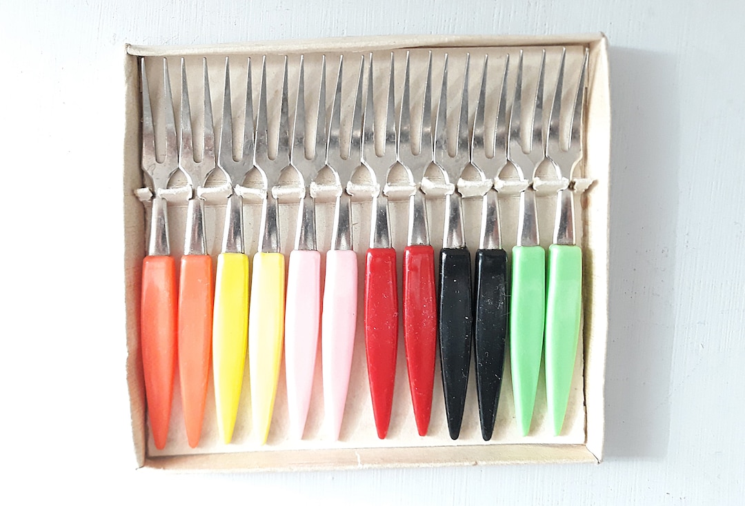 Retro Snak Forks. Vintage Coctail Forks. - Etsy