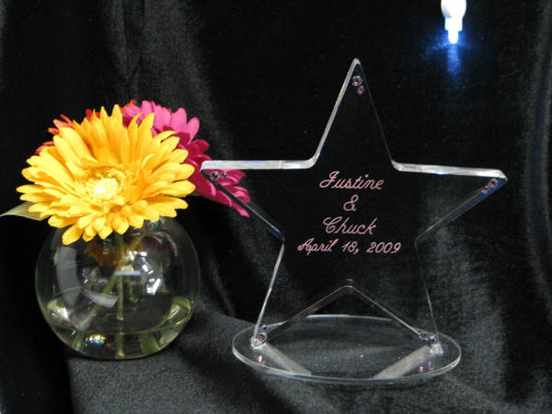 Star Shape Cake Topper, Celestial Wedding, Acrylic Star, Star Wedding ...