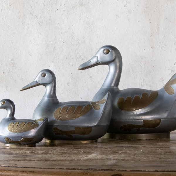 Pewter Ducks - Etsy