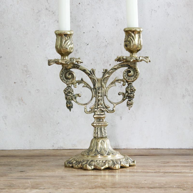 Candelabra Pair Antique - Etsy