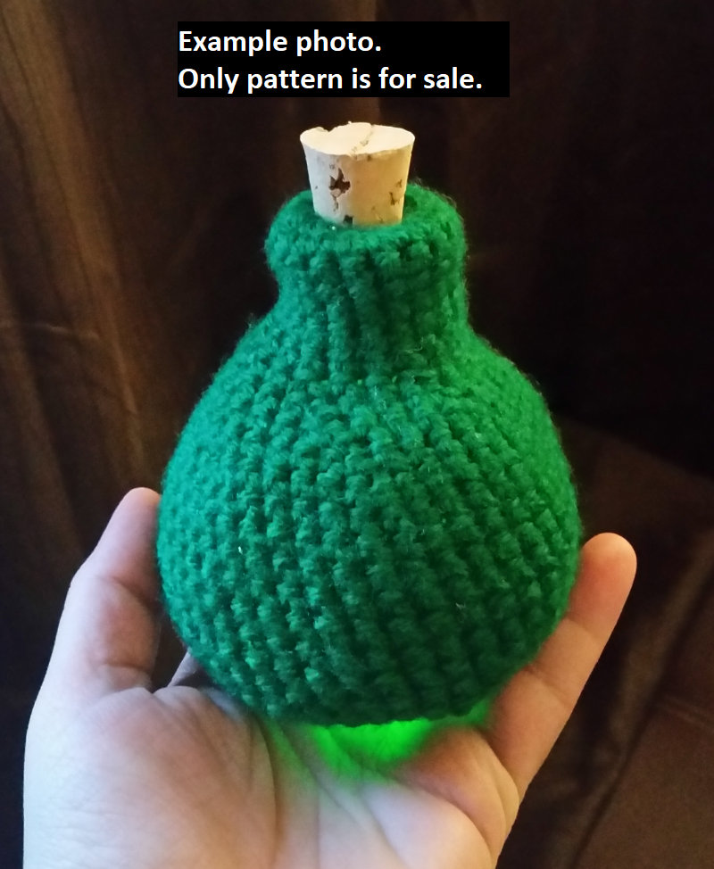 RPG Potion Bottle - PATTERN ONLY - Crochet Pattern, Dungons and Dragons ...