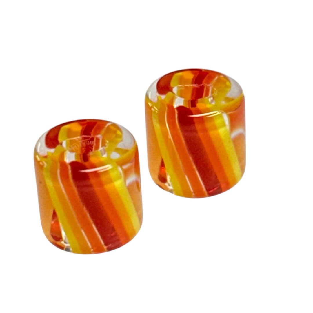Buy Fury ~ Furnace Art Glass Beads 2pc 6mm Pair DIY Jewelry Making ...