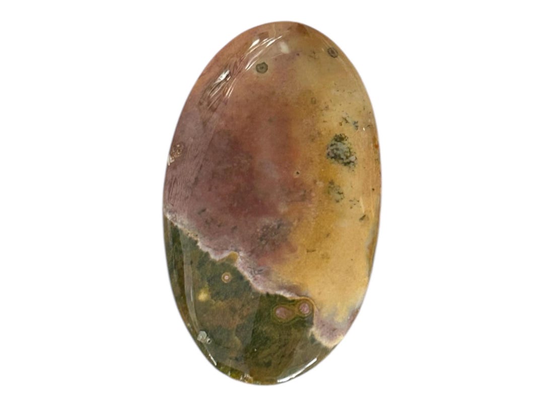 Rain Forest Rhyolite 47mm Cab Flatback Cabochon | Undrilled Crystal ...